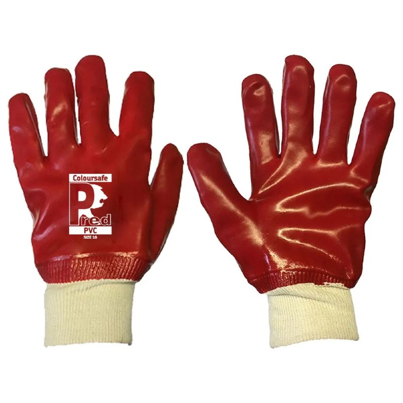 Predator PRKW Red PVC Coated Handling Gloves
