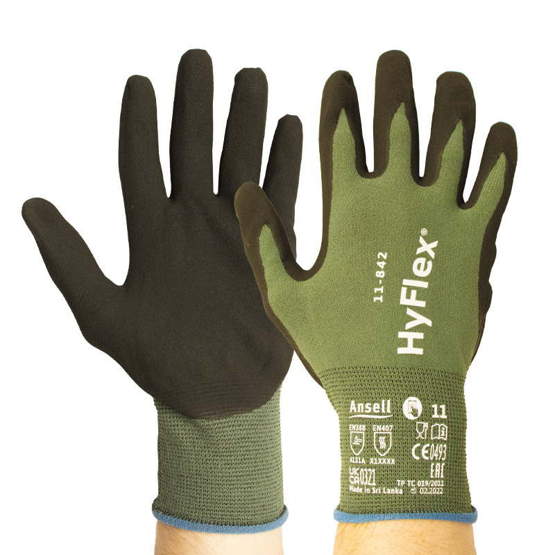 Ansell HyFlex 11-842 Sustainable Anti-Static Safety Gloves
