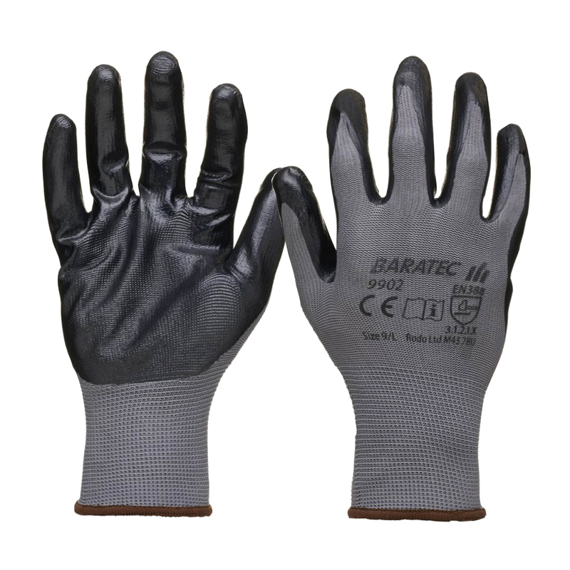 Baratec 9902 Nitrile-Coated Grip Gloves