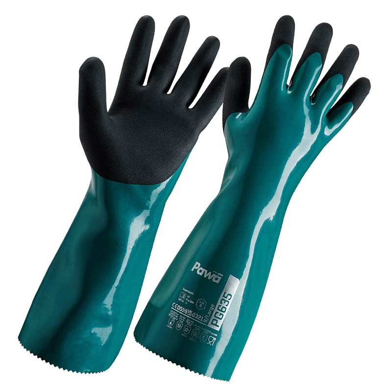 Pawa PG635 Chemical Resistant Heavy-Duty Gauntlet Gloves