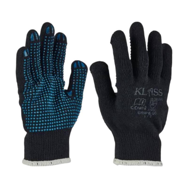 KLASS Grip & Go Cold-Weather Work Gloves with PVC Palms