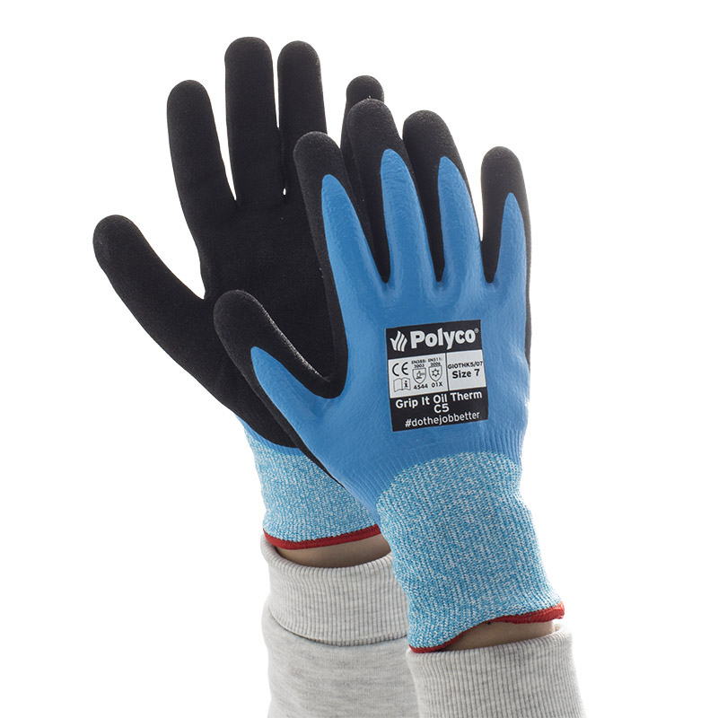 Polyco Grip It Oil C5 Thermal Gloves GI0THK5