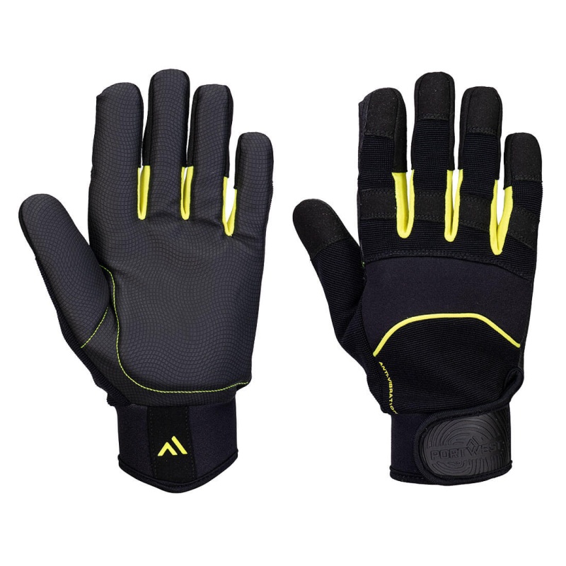 Portwest A791 Anti-Vibration Safety Gloves (Black)