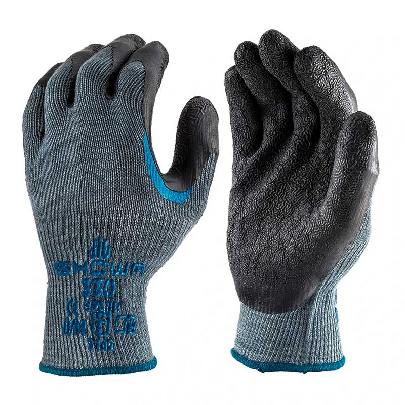 Showa 330 Reinforced Latex-Coated Safety Gloves Showa 330 Reinforced Latex-Coated Safety Gloves