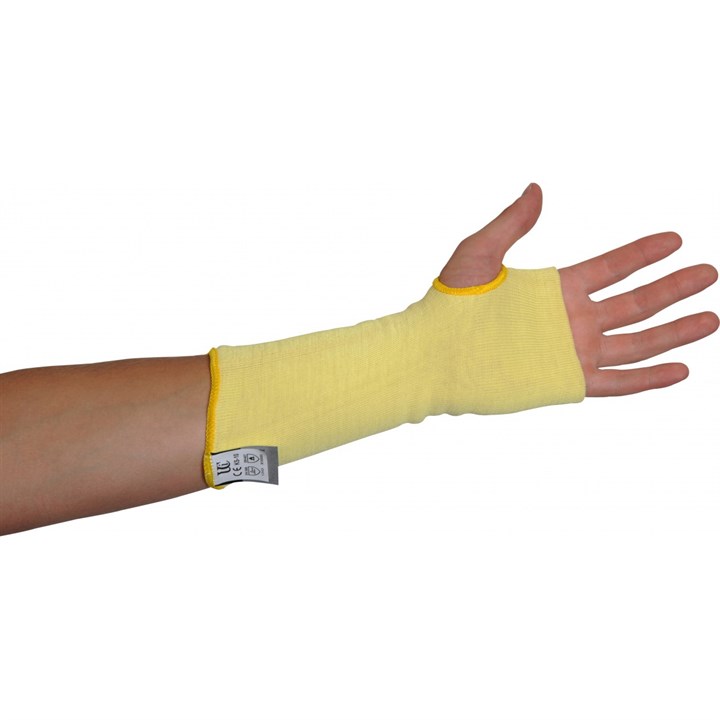 Cut- and Heat-Resistant Kevlar Sleeve with Thumbslot